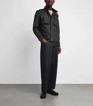 Belstaff Waxed Cotton Racemaster Jacket - Green