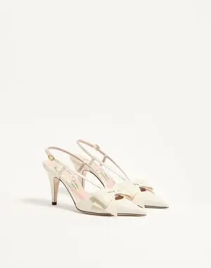 Valentino Garavani Bowow Slingback Pumps - Ivory