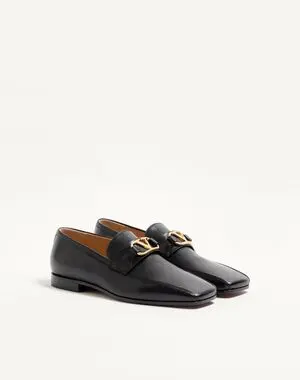 Valentino Garavani Vlogo Signature Kidskin Loafer - Black