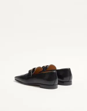 Valentino Garavani Vlogo Signature Kidskin Loafer - Black