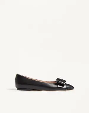 Valentino Garavani Bowow Kidskin Ballerinas - Black
