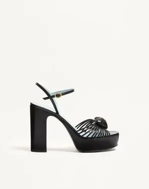 Valentino Garavani Coeur Royal Platform Sandal - Black