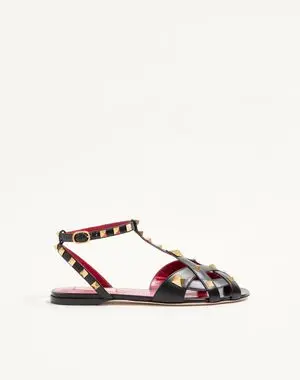 Valentino Garavani Studded Kidskin Sandal - Black