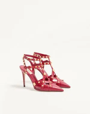 Valentino Garavani Studdy Kidskin Pumps - Red