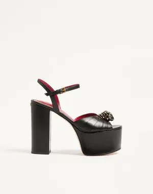 Valentino Garavani Panthea Platform Sandal Black