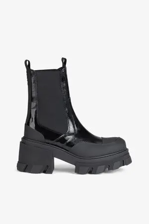 GANNI Cleated Heeled Chelsea Boots