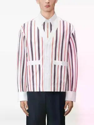 Thom Browne Poplin Repp Stripe Shirt