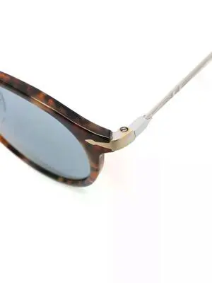 Persol Tinted Round Frame Sunglasses - Brown