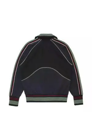 NICHOLAS DALEY Striped Logo-patch Jacket