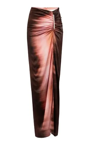 Silvia Tcherassi Keiry Silk-blend Maxi Skirt - Multi