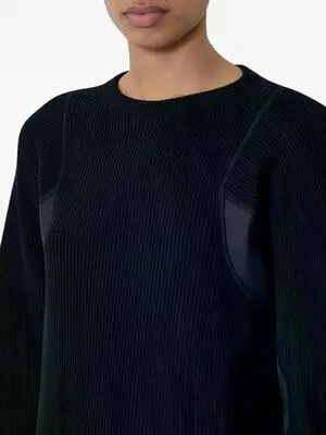 Moncler Ribbed Contrast-panel Sweater