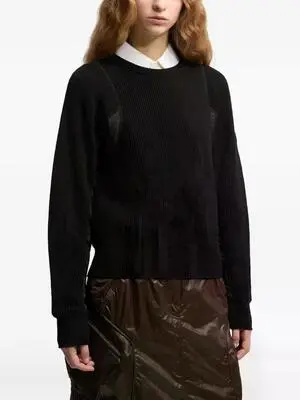 Moncler Ribbed Contrast-panel Sweater