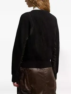 Moncler Ribbed Contrast-panel Sweater