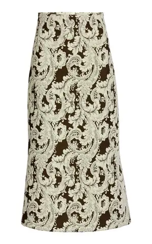 Silvia Tcherassi Atira Cotton-blend Midi Skirt - Multi