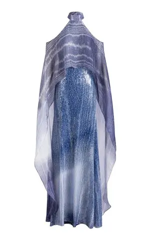 Silvia Tcherassi Serenela Silk-blend Halter Maxi Dress - Multi