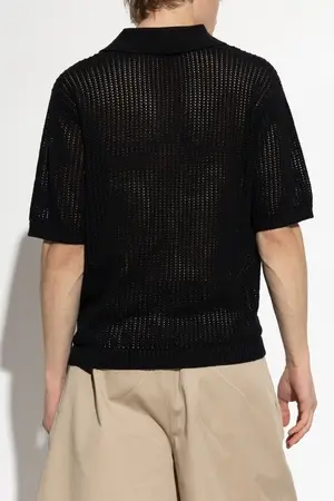 REPRESENT Polo Shirt With Appliqué Logo - Black