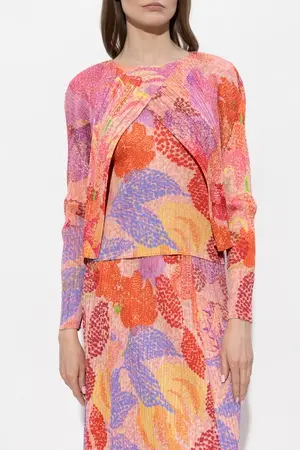 Issey Miyake Pleated Cardigan - Multicolour
