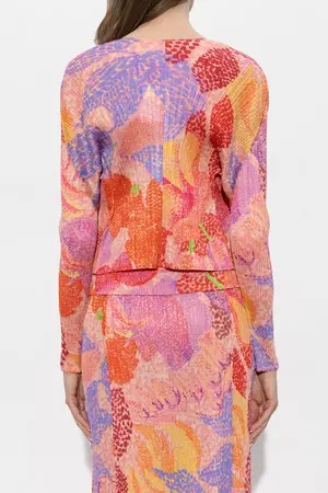 Issey Miyake Pleated Cardigan - Multicolour