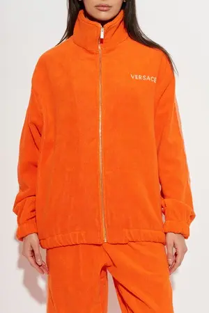 Versace Terry Cotton Zip-up Sweatshirt