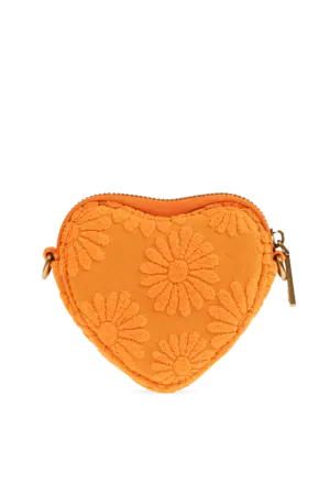 Kurt Geiger Wallet On Chain `micro Heart - Orange