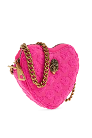 Kurt Geiger Wallet On Chain "micro Heart - Pink