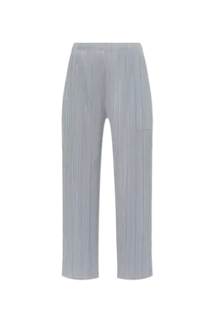 Issey Miyake Pleated Trousers - Grey