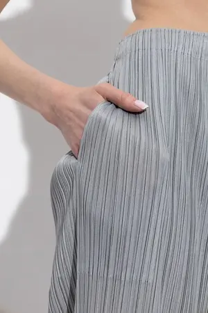 Issey Miyake Pleated Trousers - Grey