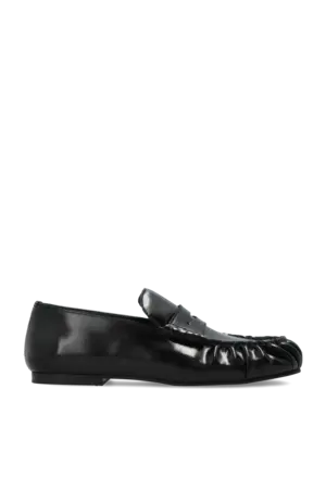 ALOHAS Leather Loafers - Black