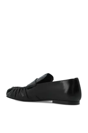ALOHAS Leather Loafers - Black