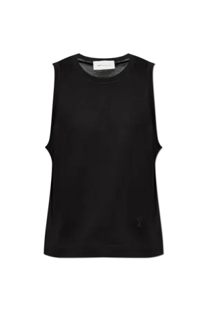 AMI Paris Sleeveless T-shirt - Black