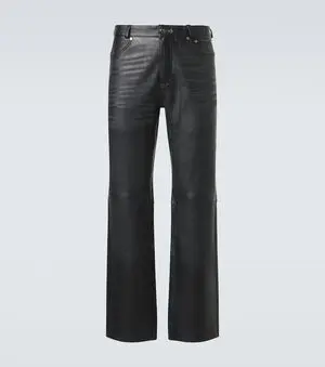 Our Legacy Carlson Cut Straight Leather Trousers