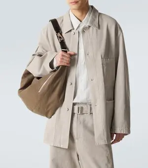 LEMAIRE Oversized Cotton Twill Overshirt - Grey