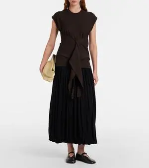 LEMAIRE Leather Ballet Flats - Brown