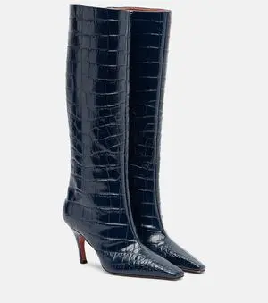 Amina Muaddi Knee High Boots For Women