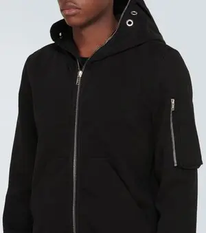 Rick Owens Cotton Bomber Jacket - Black