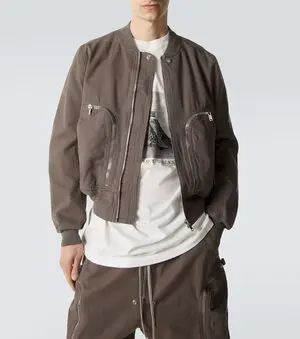 Rick Owens Cotton Bomber Jacket - Grey