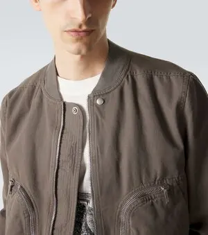 Rick Owens Cotton Bomber Jacket - Grey