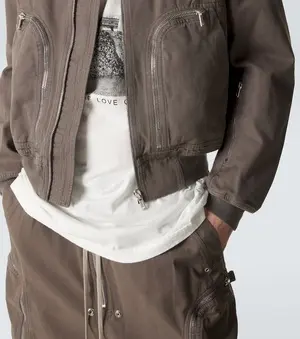 Rick Owens Cotton Bomber Jacket - Grey