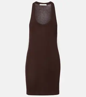 LEMAIRE Ribbed Crêpe Minidress