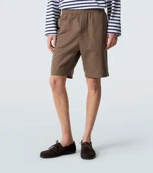 Sunspel Cotton And Linen Shorts