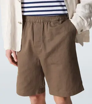 Sunspel Cotton And Linen Shorts