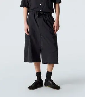 LEMAIRE Cotton-blend Bermuda Shorts - Black