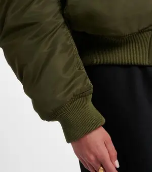 Bottega Veneta Intrecciato Leather-trimmed Bomber Jacket