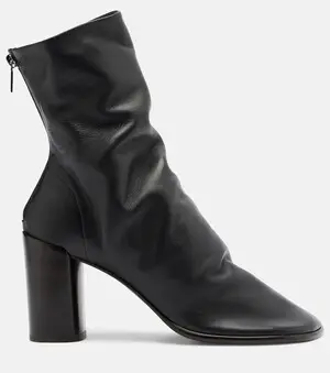 LEMAIRE Glove Leather Ankle Boots