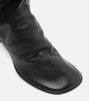 LEMAIRE Glove Leather Ankle Boots