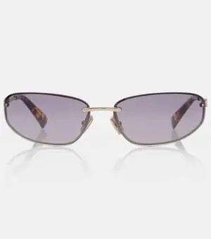 Miu Miu Nocturne Oval Sunglasses - Gold