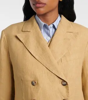 Polo Ralph Lauren Double-breasted Linen Blazer