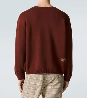 BODE Scottie Embroidered Wool Sweater
