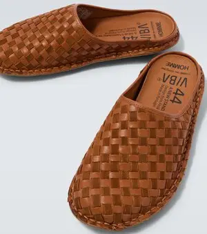 Comme Des Garçons Homme X Vibae Woven Leather Mules