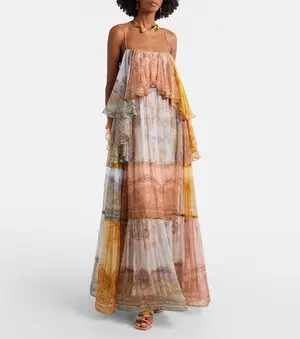 Zimmermann Como Paisley Silk-blend Maxi Dress